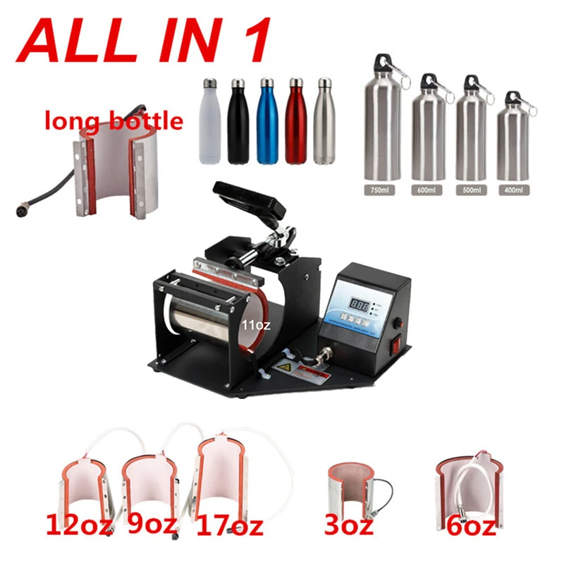 7 In 1 Mug Press Machine Sublimation Printer Heat Press Machine Mug ...