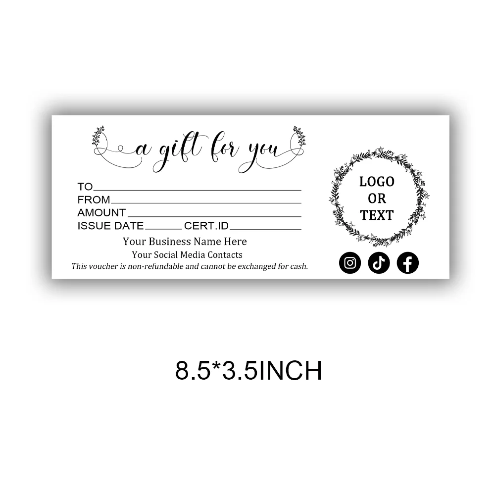 Customizable Gift Certificate Template Free