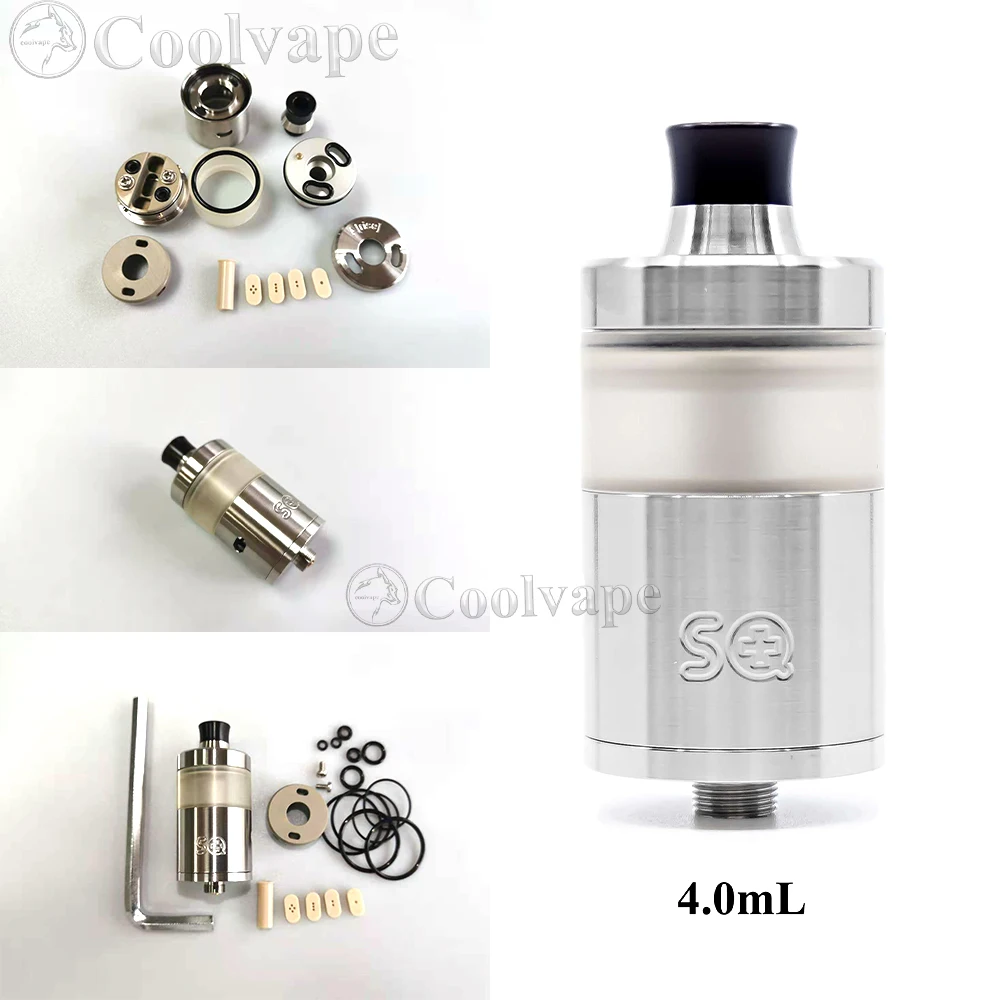 YFTK SQuape A rise RTA atomizer rta 4ml Capacity 316 stainless steel ...