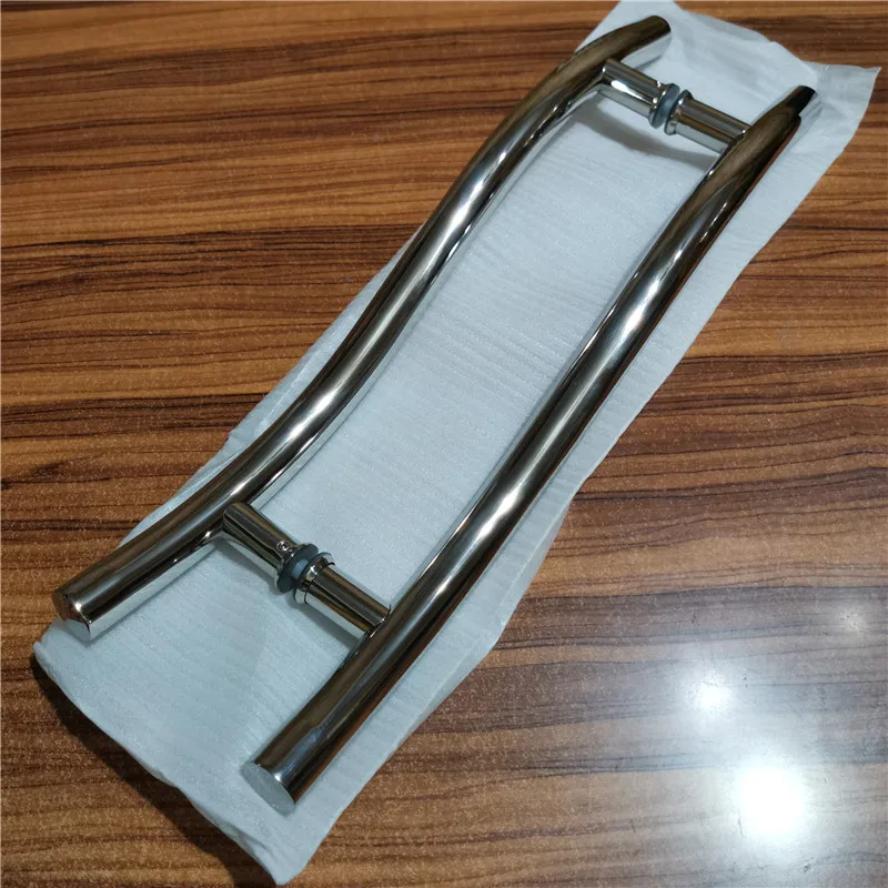 Diameter 32*600mm 24" SUS304 Mirror Stainless Steel S shape Door Handle ...