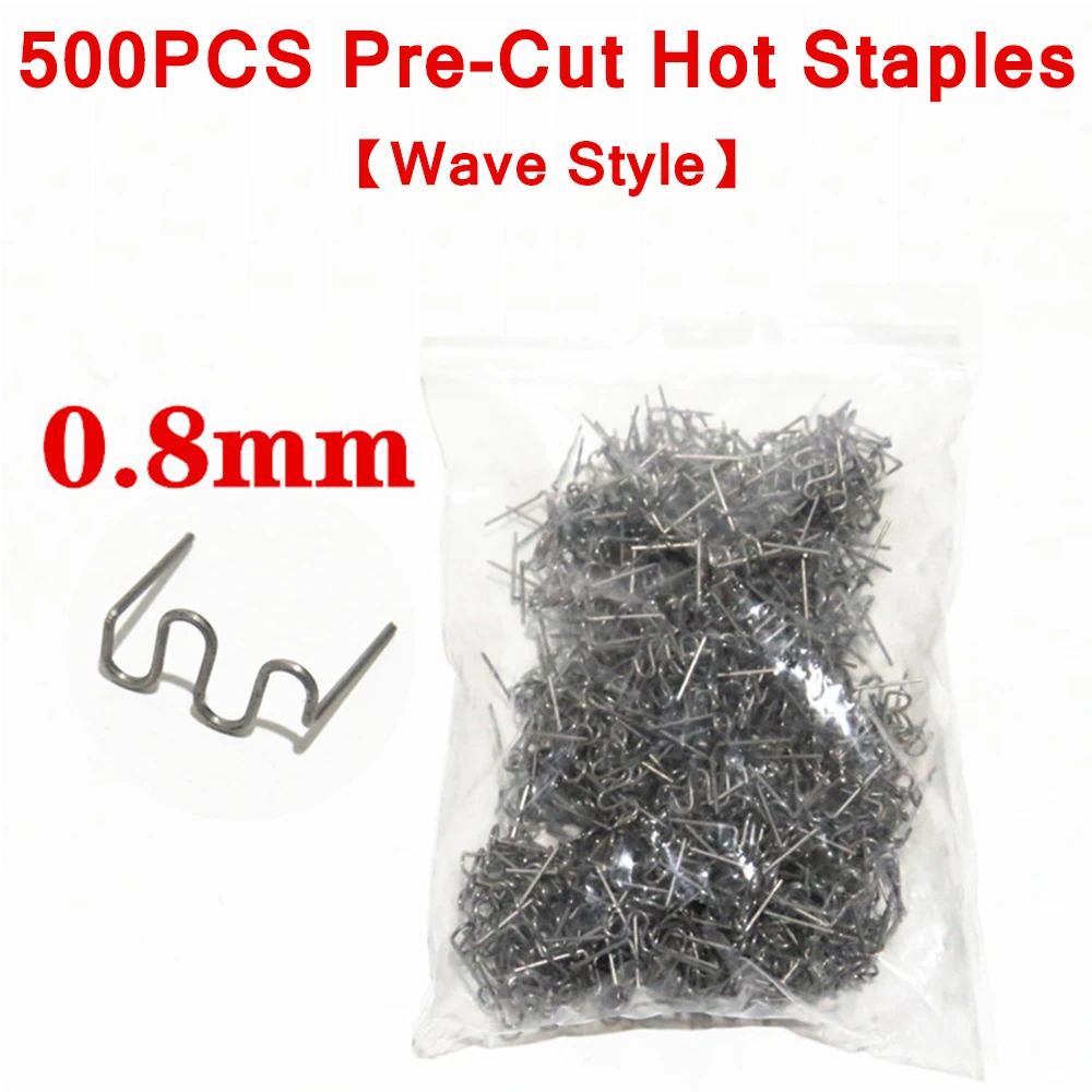 500pcs-m 0.6mm - Agrafes thermiques en acier inoxydable, support coin ...
