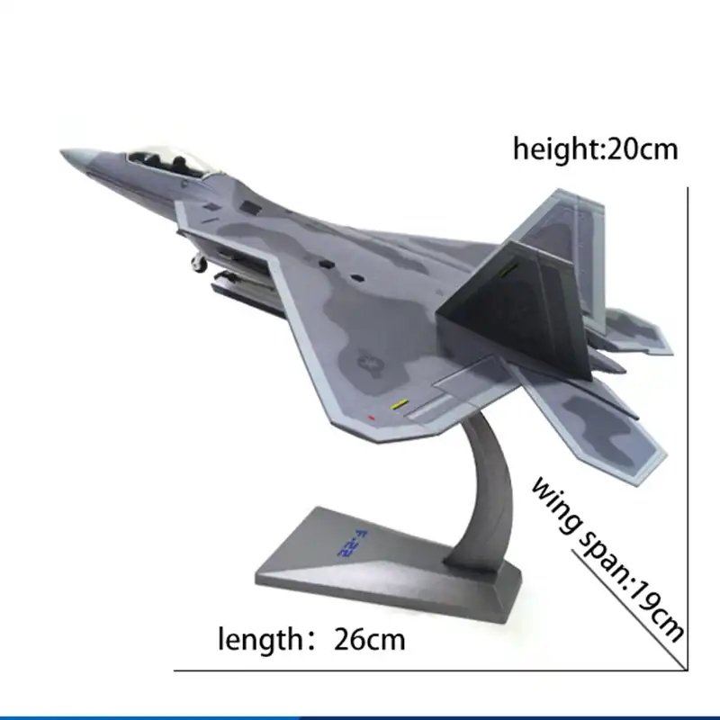 1/72 Scale Alloy Fighter F 22 US Air Force Aircraft F22 Raptor Model ...