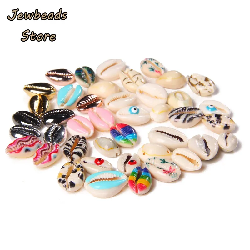 30pcs/pack Natural Shell Bead Loose Spacer Beads Shell Conch Beaded For ...
