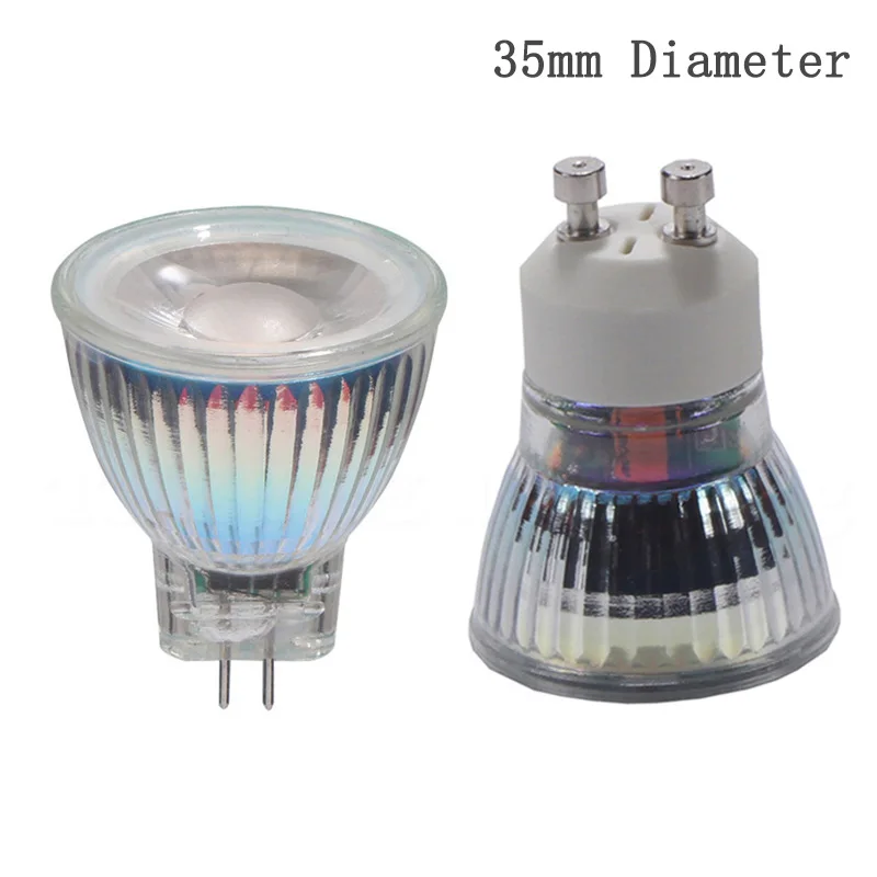 Mini bombilla led GU10 de 35mm, 7W, 220V, MR11, foco de 12V, blanco ...