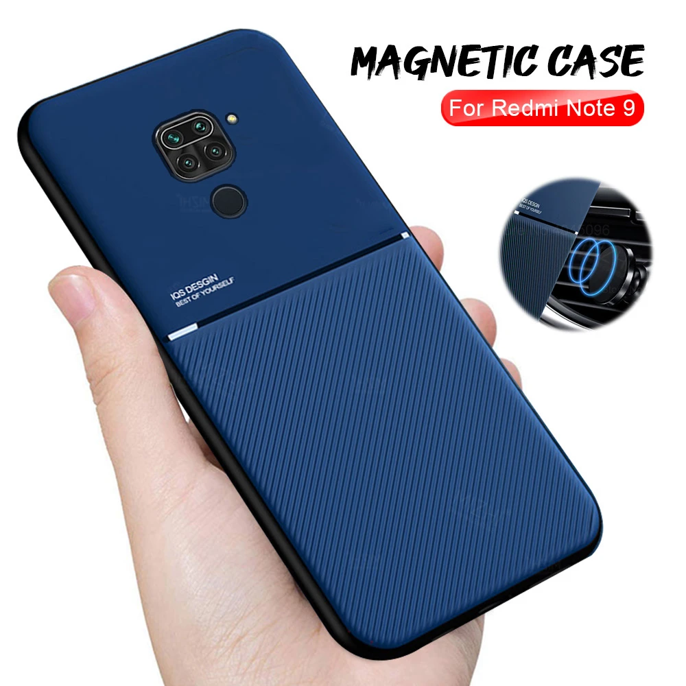 For redmi note 9 case car magnetic holder phone case for xiaomi redmi ...