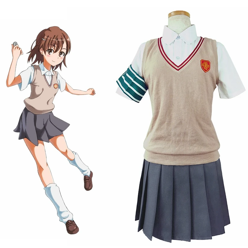 Anime Toaru Kagaku No Railgun Misaka Mikoto Shokuhou Misaki Cosplay ...