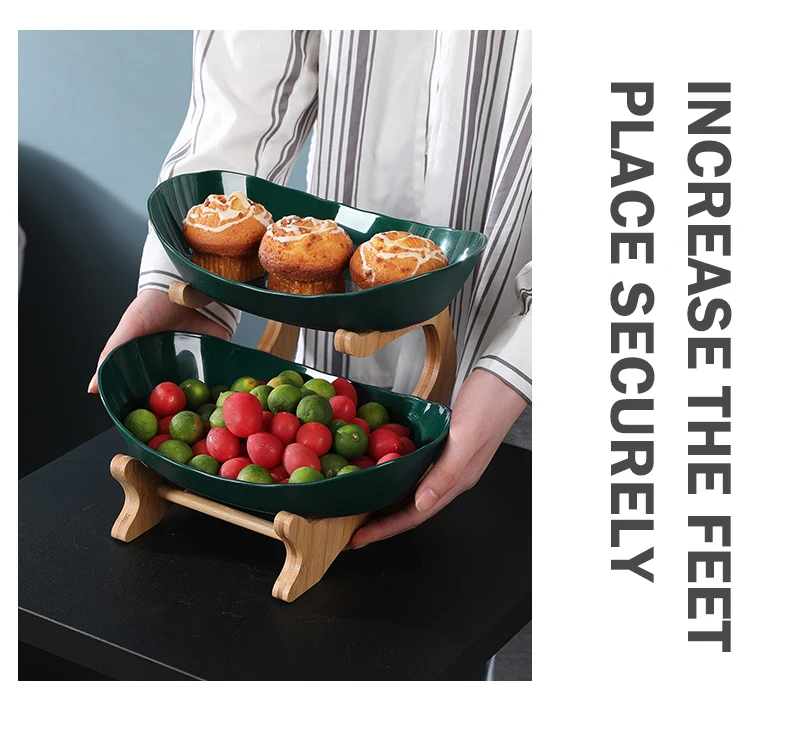 PLATEAU,White with 1 layer--Assiette à fruits à trois étages en ...