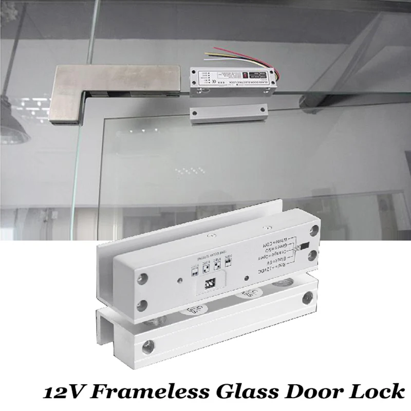 DC12V-Framless-Glass-Door-Lock-Electromagnetic-lock-Swing-Glass-Lock ...