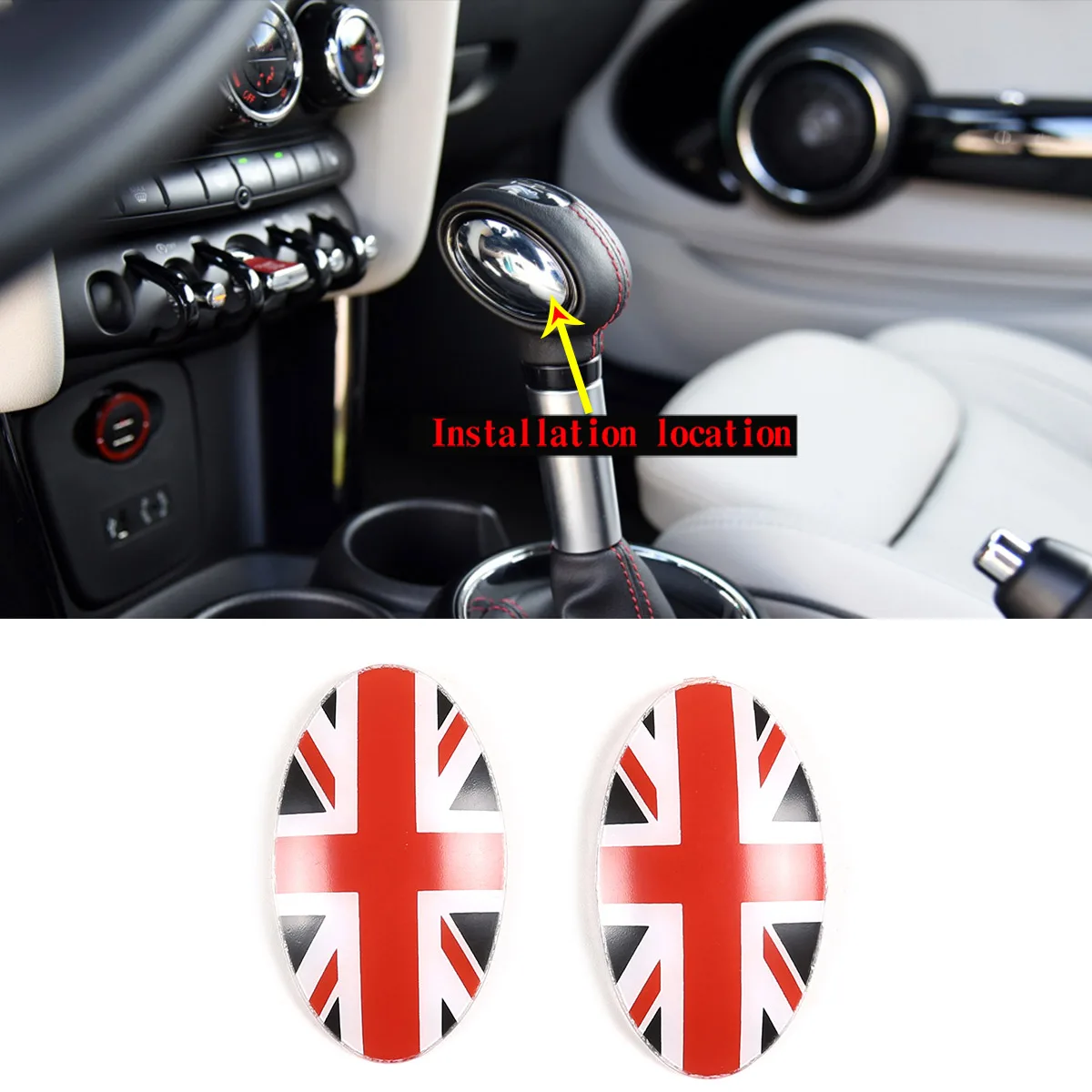 For-BMW-Mini-Cooper-clubman-F54-F55-F56-ABS-shift-knob-cover-decoration ...