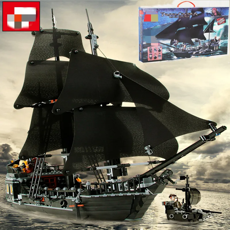 19001 barco Piratas del Caribe decoración Perla Negra ensamblada ...
