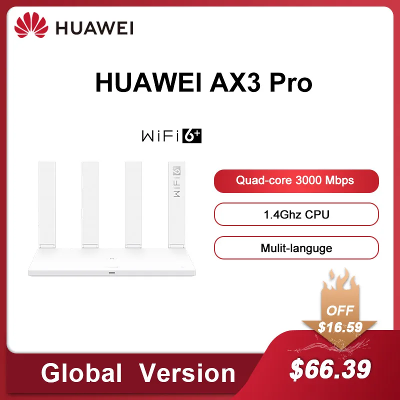 Original Global Version Huawei Ax3 Pro Wireless Router Quad-core 6 ...