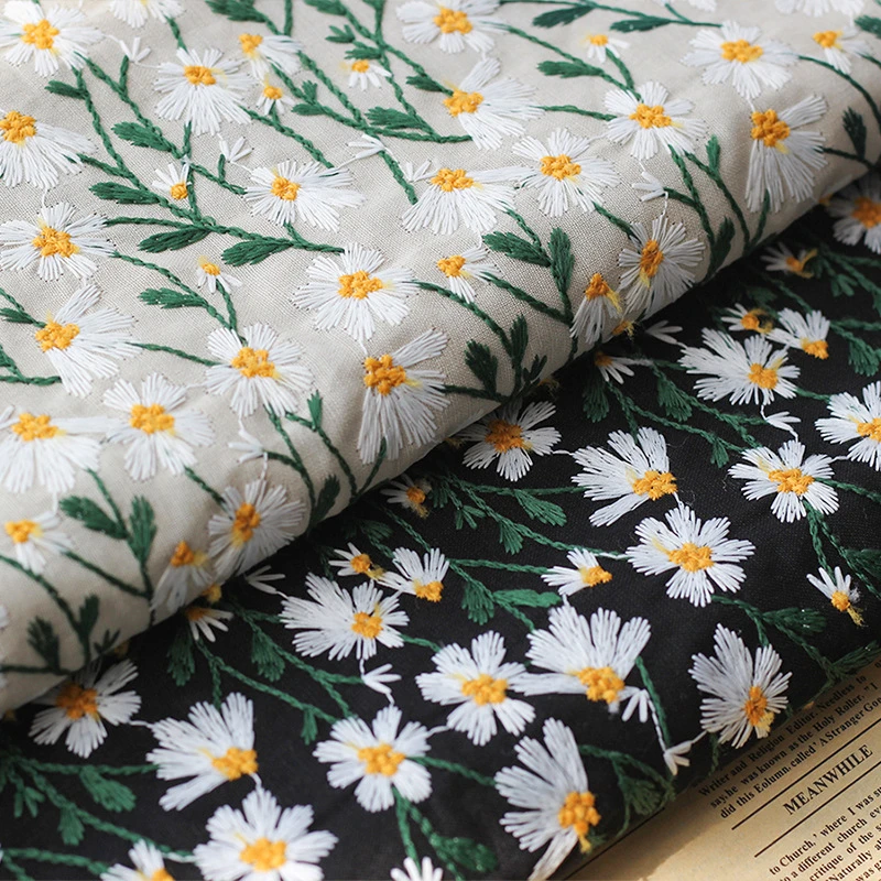 Daisy Pattern Fabric