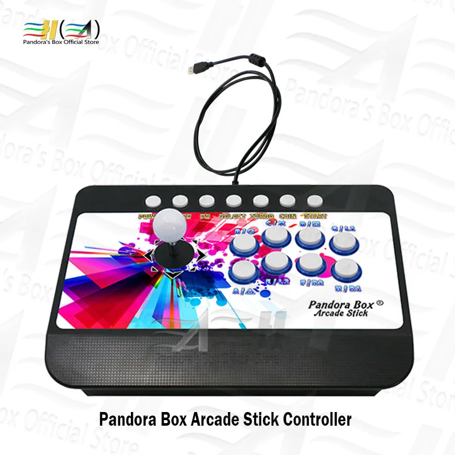New Pandora box fighting joystick Wired Single plastic controller plug ...