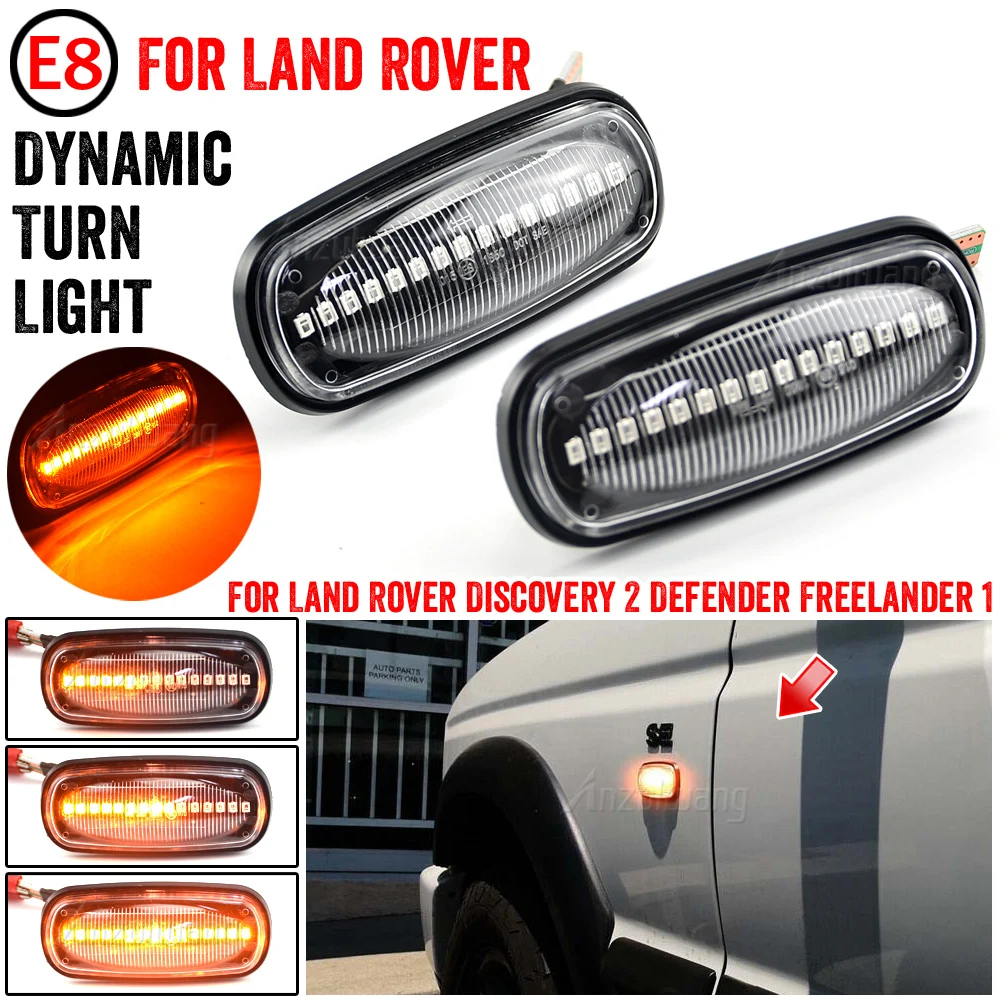 LED Dinâmico Piscando Led Side Marker Turn Signal Light Para Carro Para ...