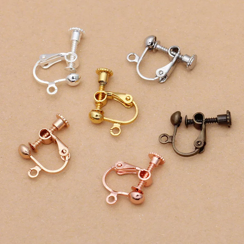 Clip Earrings Jewelry Making | Brass Jewelry Accessories | Brass Screw ...