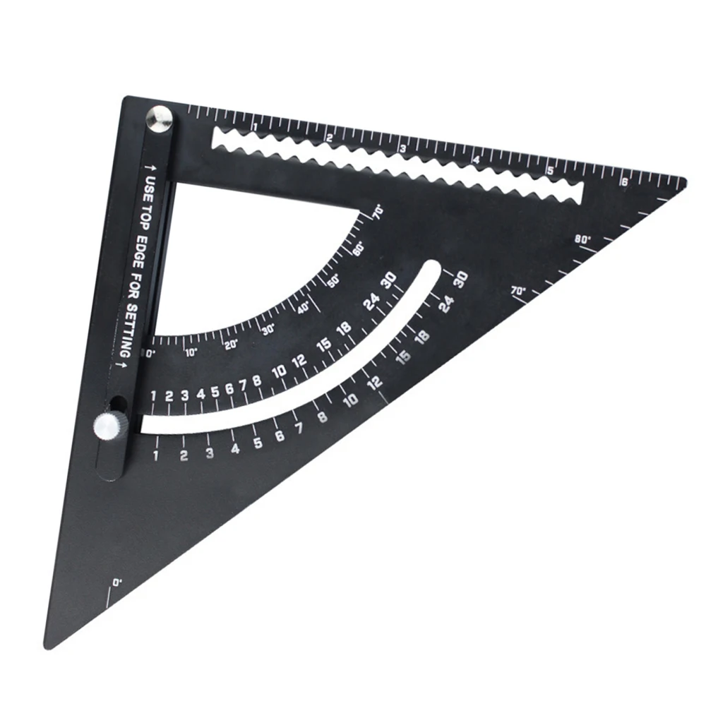 45 degree Angle Ruler Layout Tool Carpenters Triangle Protractor ...