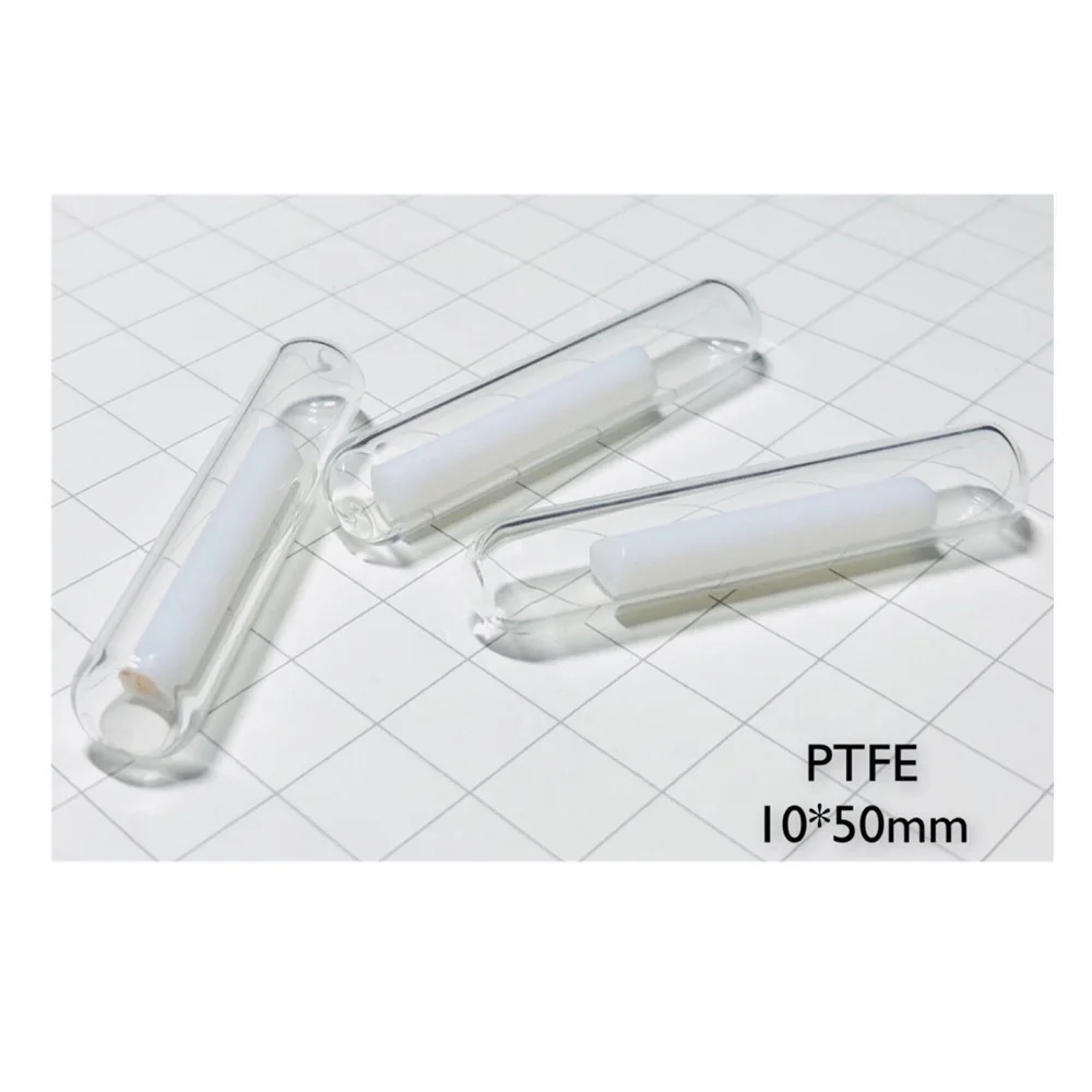PTFE 막대 유리 밀봉 된 폴리 테트라 플루오로 에틸렌 막대 불소 요소 수집 내식성 높은 윤활 Dia.10x50 mm|빗장 ...