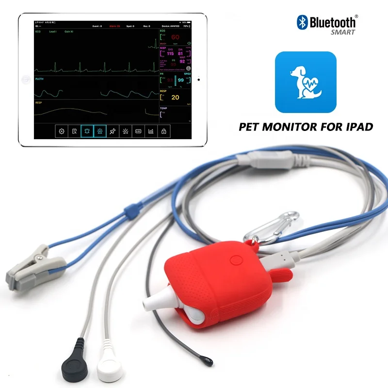 Bluetooth-VET-Veterinary-Pulse-Oximeter-Vet-SPO2-Pulse-Rate-ECG-Monitor ...