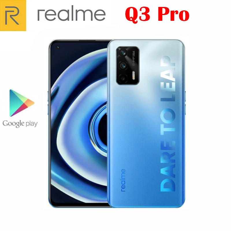 Oficial Original Novo Realme Q3 Pro 5g Celular 6.43 Polegadas Amoled Mtk Dimensão 1100 64.0mp ...