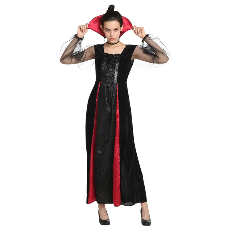 Halloween witch adult costume Cosplay scary monster demon devil vampire ...