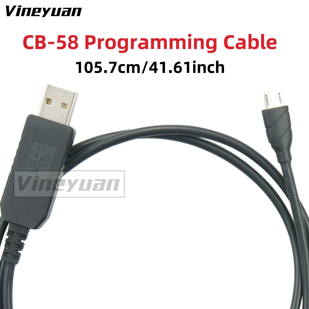 USB Programming Cable For QYT CB 58 Walkie Talkie 27MHz AM/FM CB Ham ...