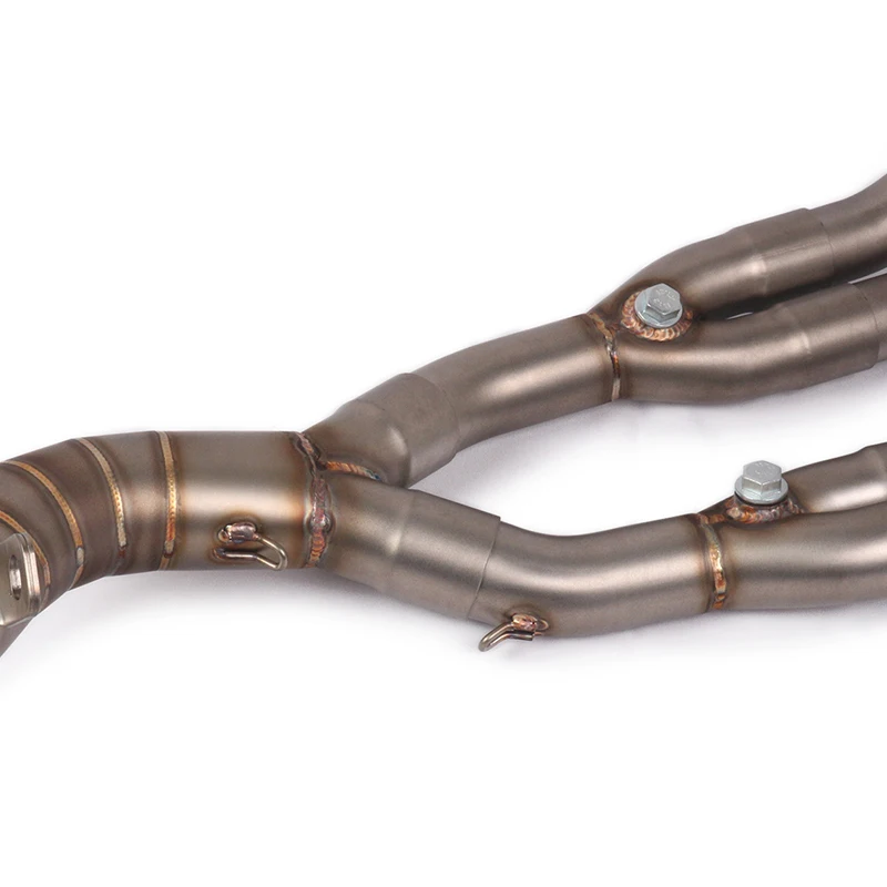 51MM Middle Pipe Full System Motorcycle Modified Muffler Pipe Front ...