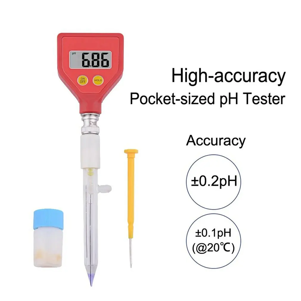NEW-PH-98108-Digital-Food-Ph-Meter-Sharp-Glass-Ph-Tester-For-Water-Milk ...