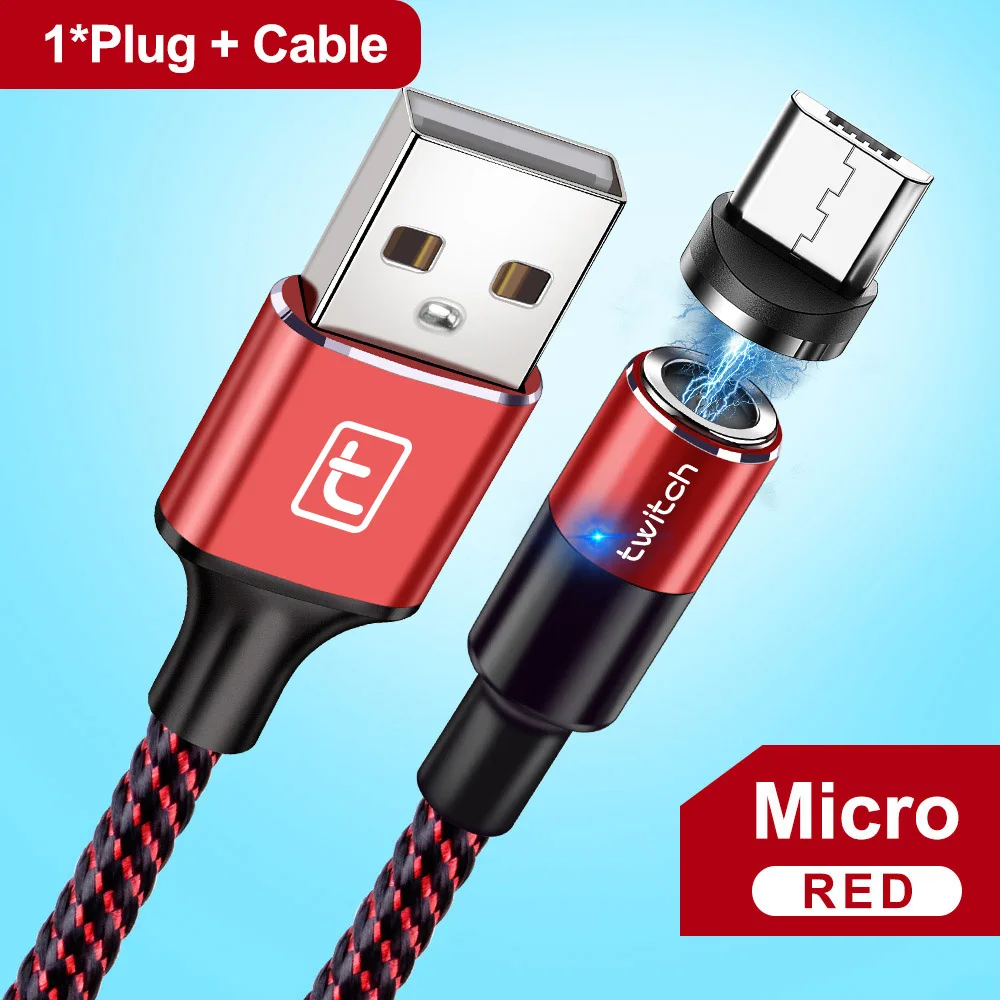Магнитный кабель Twitch Micro usb type C, супер быстрое зарядное ...