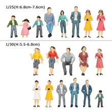 10/50Pcs 1:50/75/100/150/200 Scale Model White Miniature Figures ...