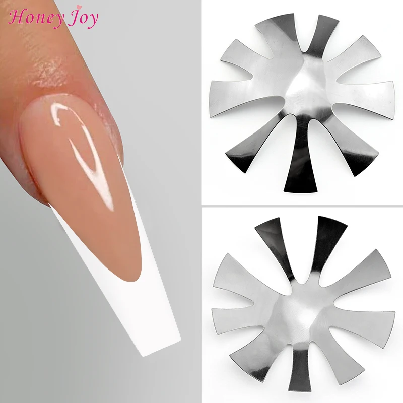 Pro French Nail Tips Model Trimmer Guide For Acrylic Nails 1-8 Sizes W ...