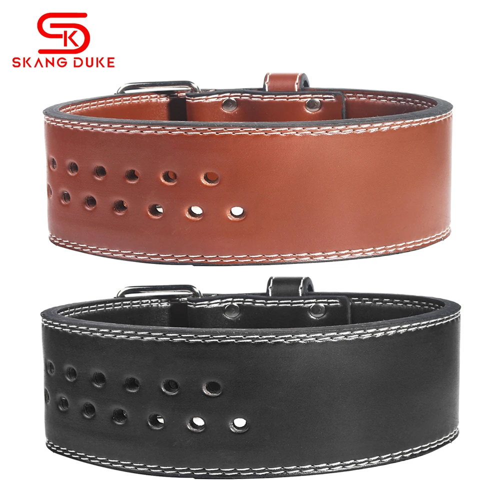 SkangDuke-10MM-Buckle-PU-Leather-Squats-Weightlifting-Belt-Barbell-Dumbbell-Fitness-Gym-Weights ...