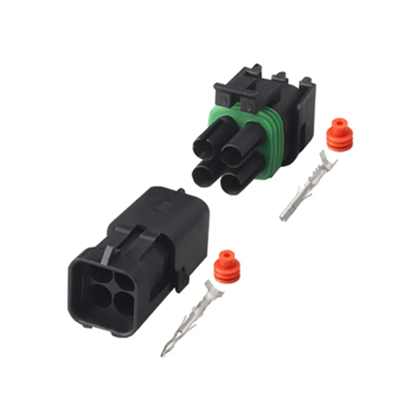 12015798 12015024 Weatherpack Connector 4 Pin/way Square Male Female ...