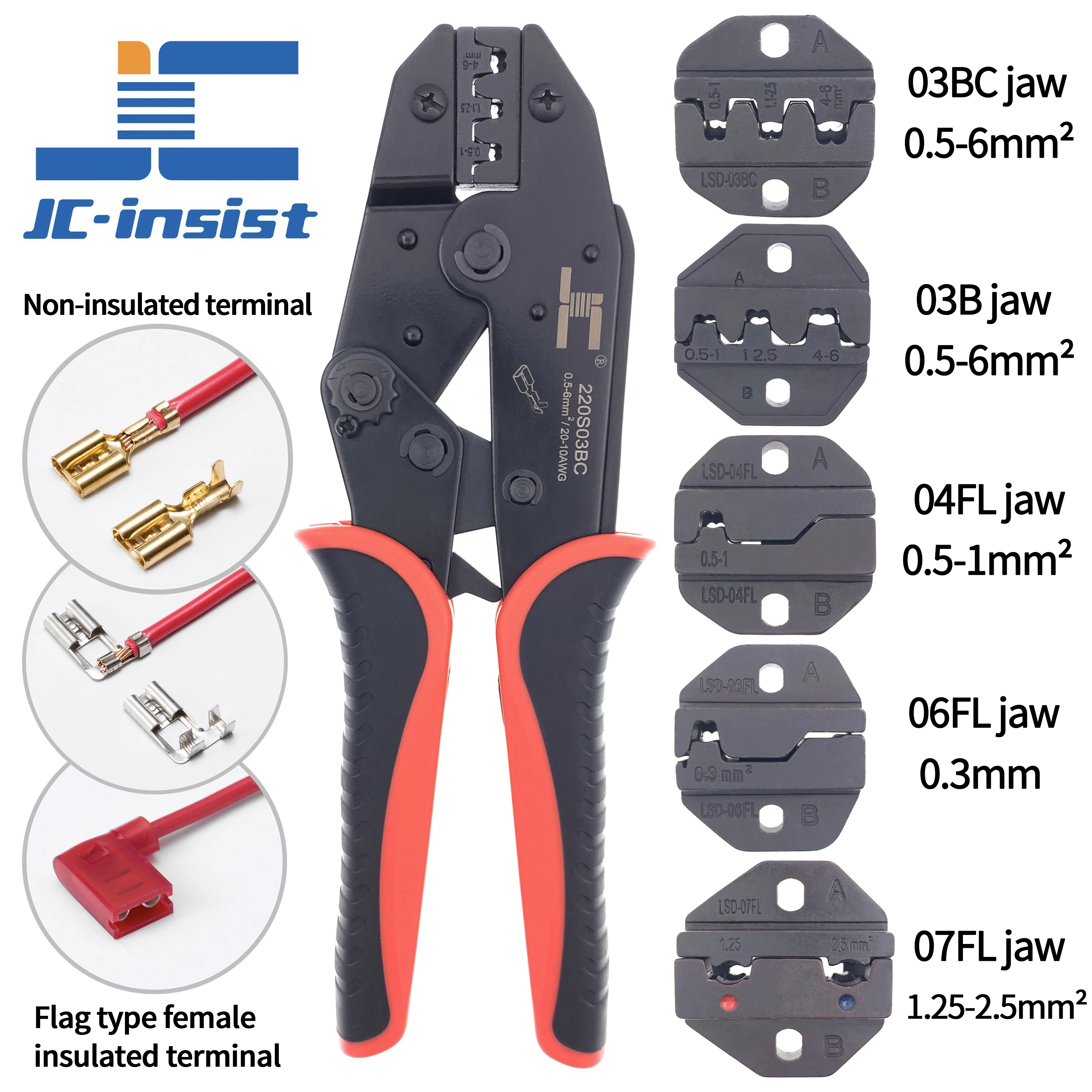 Non-insulated-Flag-Type-Nylon-Flag-Type-Open-Spring-Terminal-Pliers ...