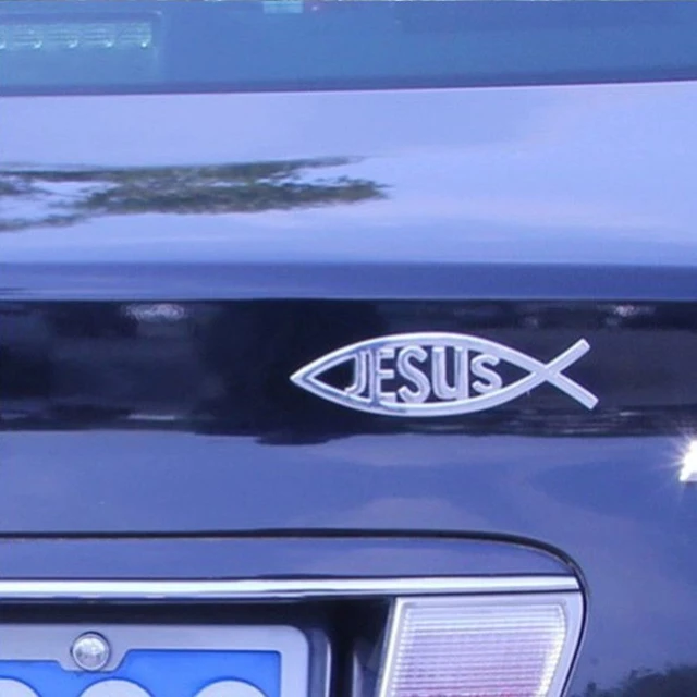 Christian Fish Symbol On Car