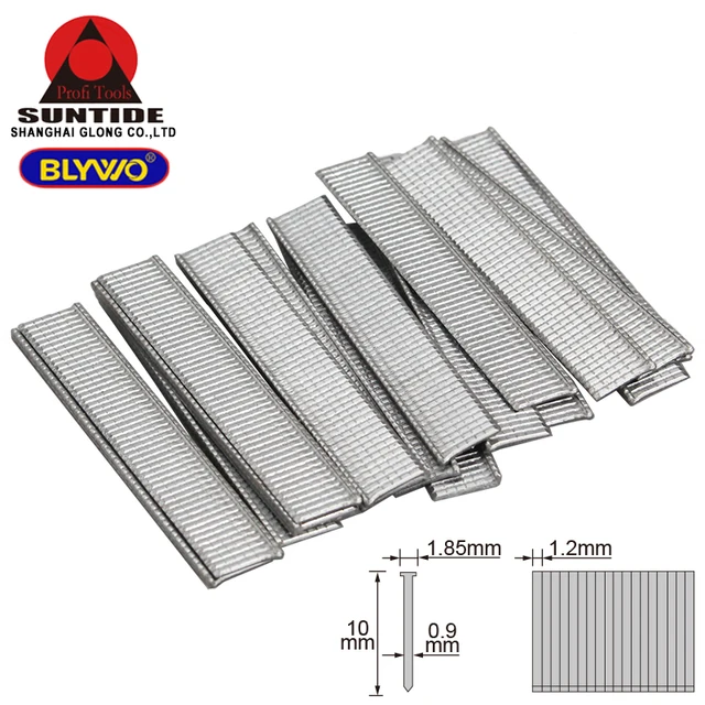 1000 Pcs T Shape Staples F10T/F12T Nails For 3-way Manual Heavy Duty ...