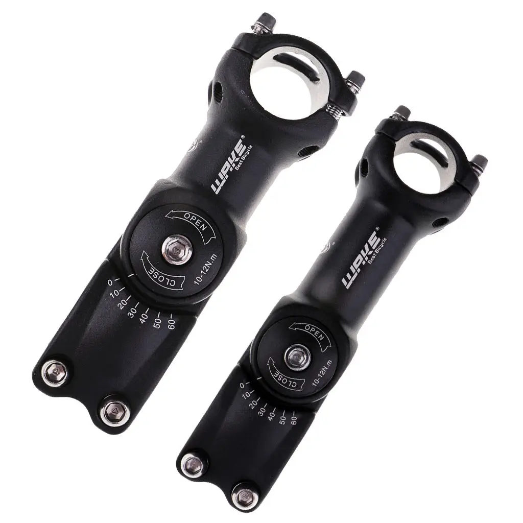 Aluminum Alloy 28.6mm Bike Handlebar Stem Riser, 60 Degrees Bike Stem ...