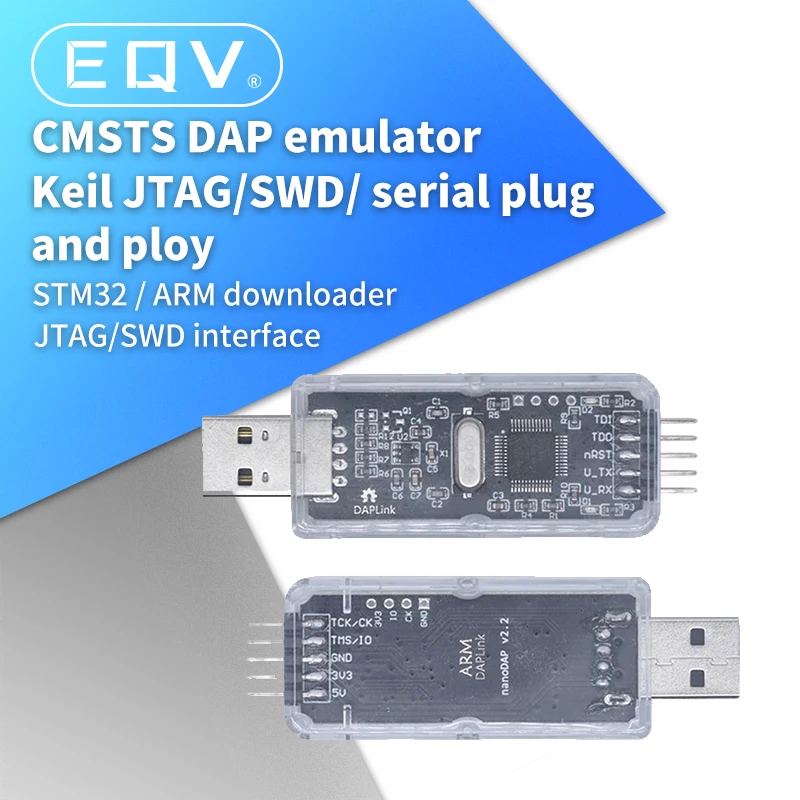CMSIS emulador DAP/DAPLink, puerto serie JTAG SWD/disco U, arrastre y ...