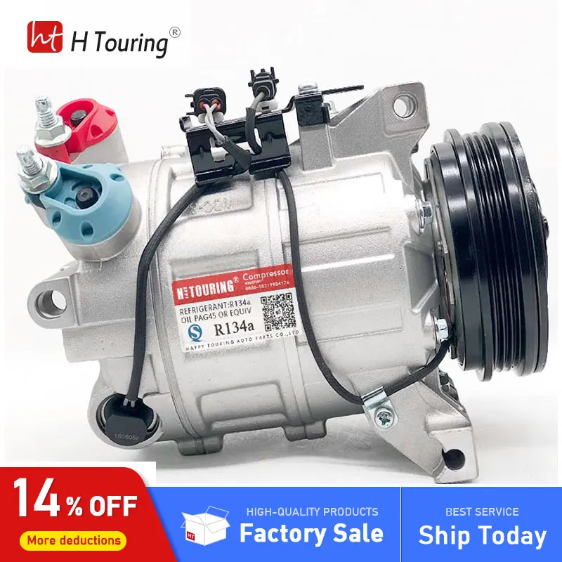 Ar condicionado AC Compressor Para Volvo XC60 CSV613 S60 V60 S80 V70 ...