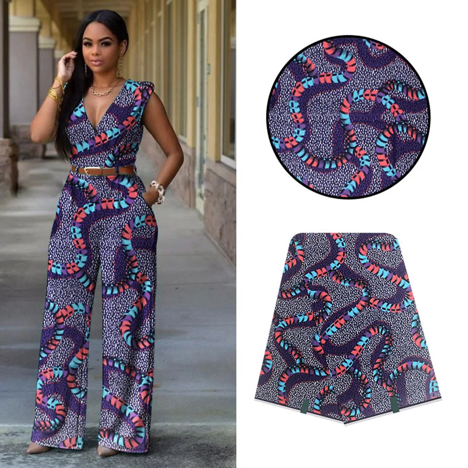 6 Yards African Mitex Wax Print Ankara Fabrics Kitenge/Pagnes/Tissues ...