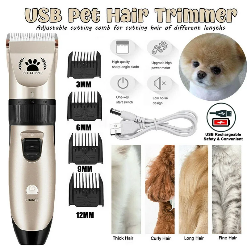 Tondeuse chien,Tondeuse professionnelle pour chien animaux toilettage ...