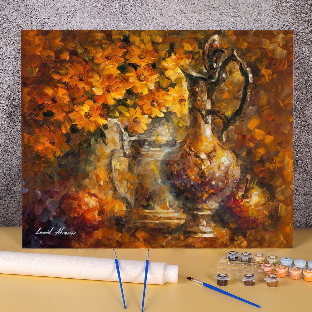 Lost In Time DIY Paint By Numbers Set Acrylic Paints 40 50 Picture By 