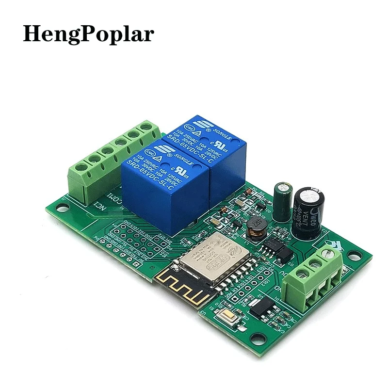 DC-5V-8-80V-ESP8266-Dual-Channel-WIFI-Relay-Module-ESP-12F-Development ...