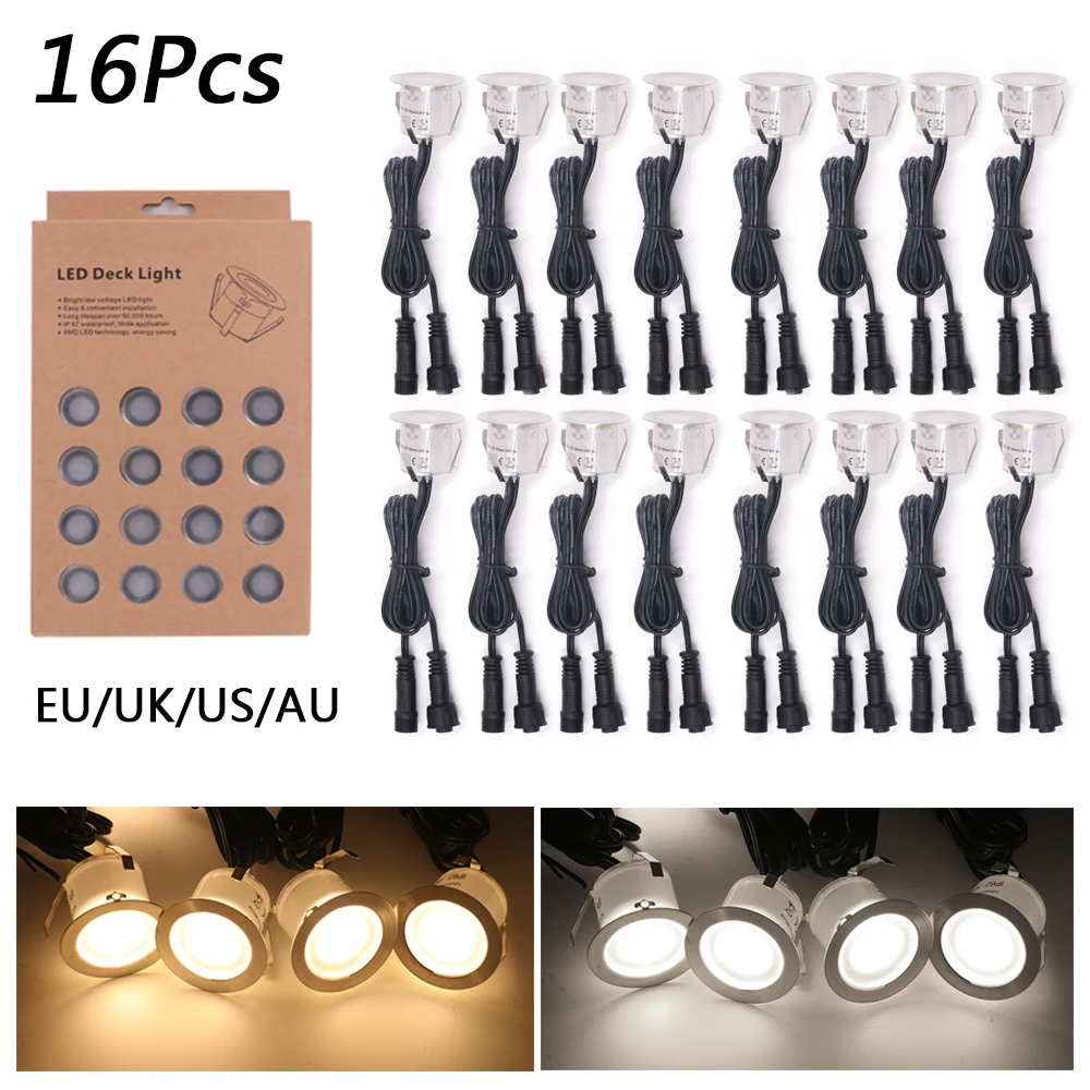 LED Deck Light IP67 Waterproof Stainless Steel Recessed Garden Stair ...