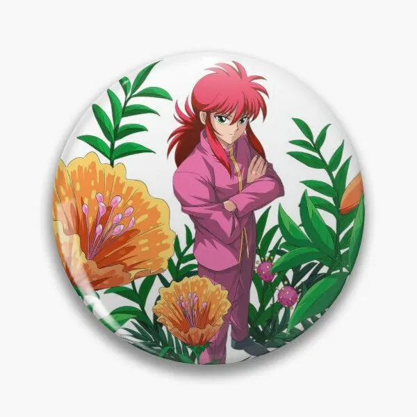 Yoko Kurama Yu Yu Hakusho Soft Button Pin Jewelry Funny Collar Lapel ...