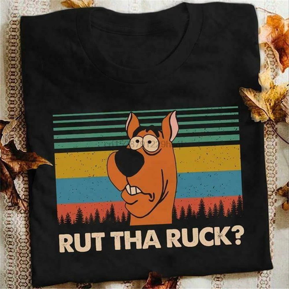 Camiseta Vintage de Scooby Doo Rut que Ruck camiseta negra de algodón S ...