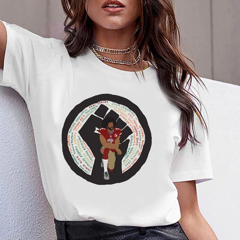 ANTI RACISM Streetwear I Can't Breathe Print Women Short sleeved Round ...