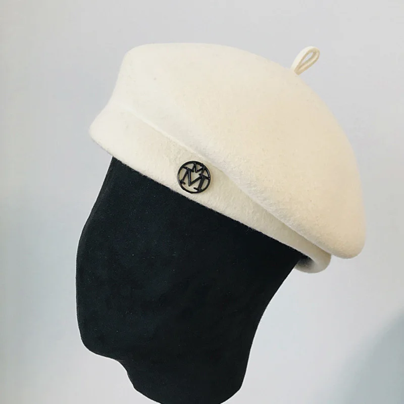 Klassieke-Dames-Baret-Hoed-Fancy-Wolvilt-Hoed-Warmer-Winter-Hoed-Cap ...
