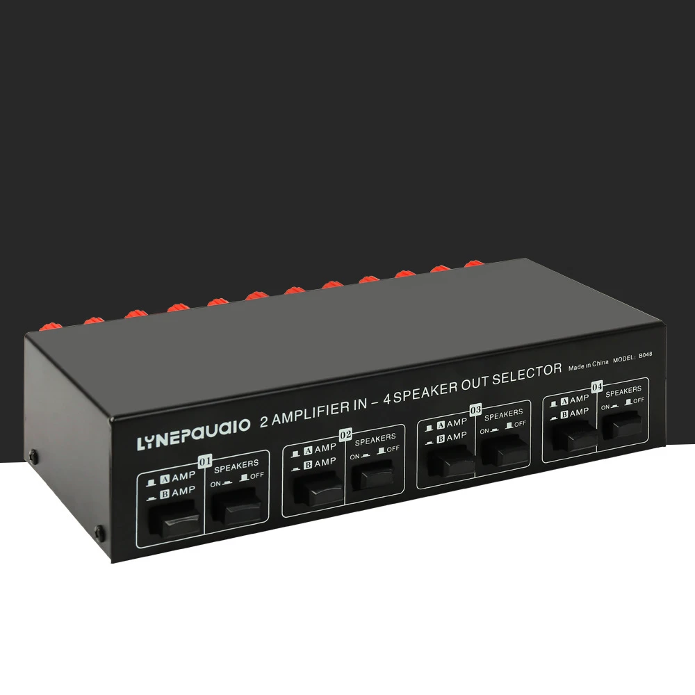 2 In 4 Out Passive Power Amplifier Speaker Selector Switcher Speaker ...