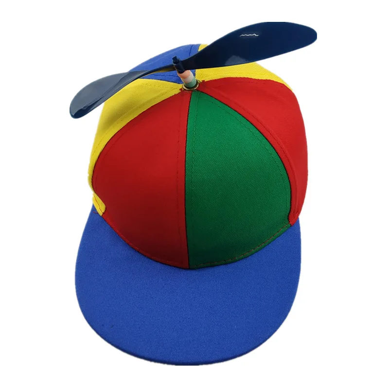 Funny Helicopter Propeller Baseball Caps Colorful Cap Sun Children Boys ...