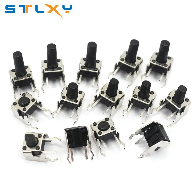 20PCS-PCB-Momentary-Tactile-Tact-Push-Button-Switch-Right-Angle-With ...